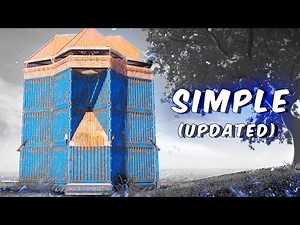 The SIMPLE(updated) - 2X2 - Solo/Duo - 4xBunker - 50+ Rockets - Cozy&Compact / Rust Base Design