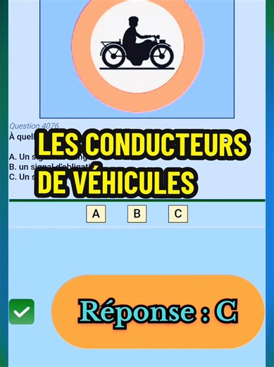 Question / Réponse : Code de la route: 8. LES CONDUCTEURS DE VÉHICULES #drivingtips #theorytest #belgique #drivinglessons #permisdeconduire