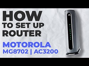 ✅ How to Setup Motorola MG8702 WiFi Router | How to Set Up MOTOROLA AC3200 MG8702 Modem