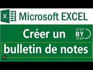 CONCEPTION ET REALISATION DE BULLETIN DE NOTE SUR EXCEL ET WORD - PUBLIPOSTAGE