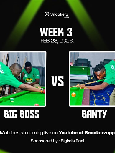 Bantycue vs Big Boss: Snooker Pool League Highlights