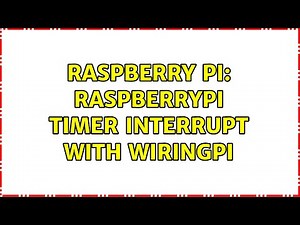 Raspberry Pi: RaspberryPi Timer Interrupt with WiringPi