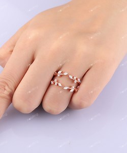 Silver Enhancer Ring/ Matching Guard for Any Ring/ Wedding Ring Enhancer/ Adjustable Ring/ Split Band Ring/ Personalized Ring/ Wrap Ring - Etsy