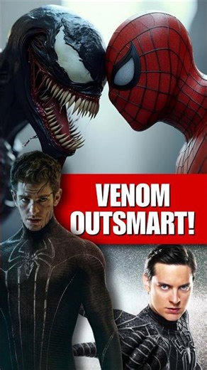 Why Venom Always Outsmarts Spider-Man’s Spidey Sense! #shortvideo