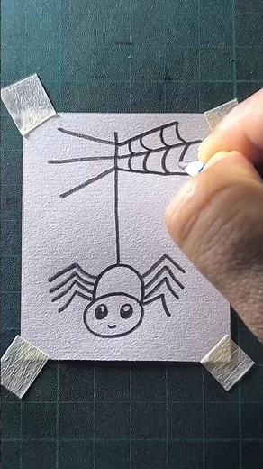 spider drawing tutorial