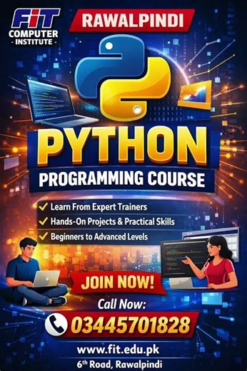 Python Programming Training Center Lahore, Punjab