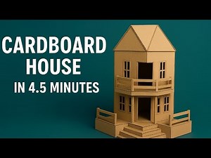 Amazing Mini Cardboard House - Satisfying DIY Build