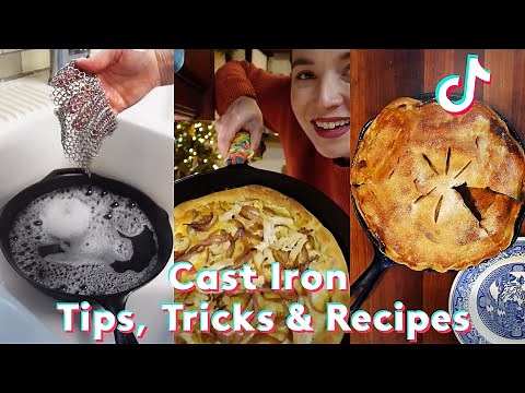 14 Cast Iron Tips, Tricks & Recipes to Make the Most of Your Skillet | TikTok Compilation