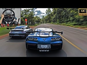 1200HP Corvette ZR1 VS Supercars | Forza Horizon 5 Steering Wheel Gameplay