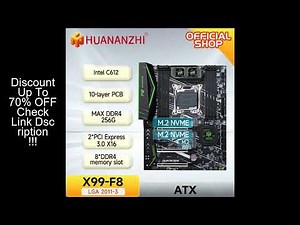 HUANANZHI X99 F8 LGA 2011-3 XEON X99 Motherboard support Intel E5 2640 2666 2670 2678 2696 v3 v4 DDR