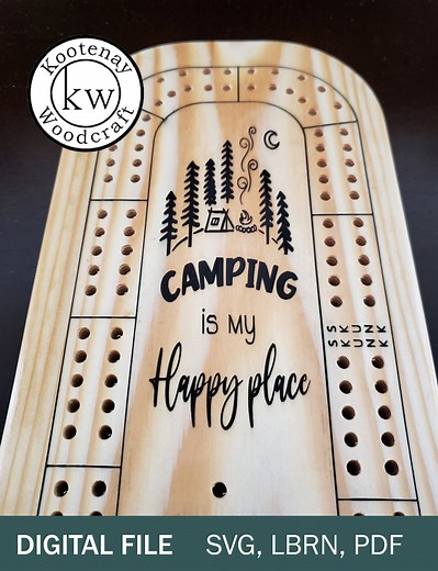 Camping Cribbage Board Build Plans No Cnc Needed!! Lightburn Laser File Included, Complete Step by Step Instructions, SVG, LBRN, PDF - Etsy