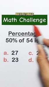 Percentage‼️‼️‼️ #Math #mathteachergon #MathTutorials #MathematicsChallenge | Math Tutorials