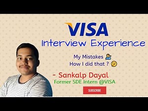 VISA Interview Experience (SDE) 🔥🔥 [Must Watch] 🤩😎🔥