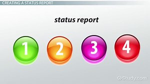 Creating a Status Report in Project Management