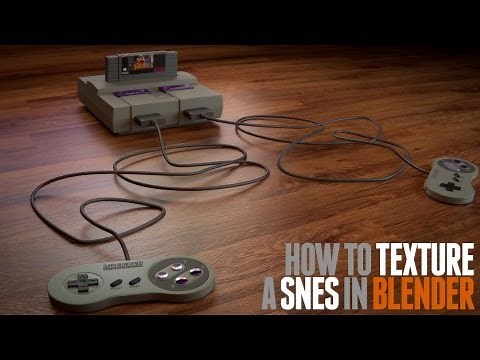 How to Texture a SNES in Blender