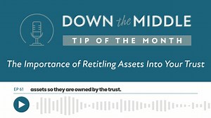 Don't miss the full episode of Down the Middle with Peter Mallouk and Jonathan Clements. In addition to helpful estate planning tips like this, they explore how to determine the optimal balance between cash equivalents and other investments. Tune in here or wherever you get your podcasts: https://creativeplanning.com/podcast/is-cash-trash/ | Creative Planning, LLC