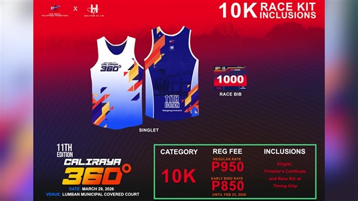 Registration is NOW OPEN! THE TRADITION CONTINUES: Healthier Fit CALIRAYA 360 (11th EDITION) IS HERE! The long wait is over! Are you ready to take on the notorious "uphill challenge" and witness the breathtaking views of Lake Caliraya once again? We are officially opening the gates for the 11th Edition of the Caliraya 360 Run! Whether you’re a seasoned runner aiming for the 34K or a fun-runner looking for a scenic 5K jog, this is the race you don’t want to miss. Race Date: March 29, 2026 Venue: 