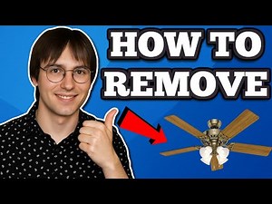 How To Remove A Hunter Ceiling Fan With No Screws - Release Steps