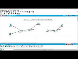 CCNA Security - Configure AAA Authentication using TACACS+ and RADIUS - شرح