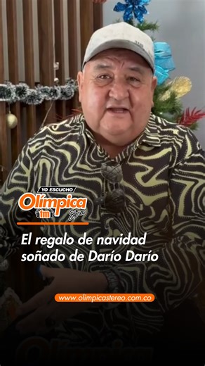 Olímpica Stereo Bogotá 105.9 fm on Instagram: "¡@dariodariooficial nos regaló un pedacito de 'El Licotero' en vivo! 🍋🎤 ¿Cuál fue su regalo deseado de niño en Navidad? Él nos lo cuenta.🎄🎁 #DaríoDarío #Licotero #NavidadConOlímpica #OlímpicaStereo"