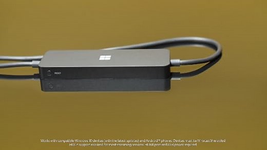 Microsoft 4K Wireless HDMI Display Adapter (Adapter zur kabellosen Bildschirmübertragung) schwarz