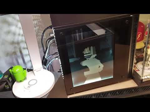 Transparent LCD Side Panel Mod on a Fractal Design Define Mini C TG! DIY Snowblind, but Micro-ATX!