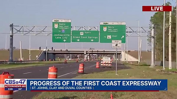 $1.9 billion First Coast Expressway project progresses with new section opening Summer 2025