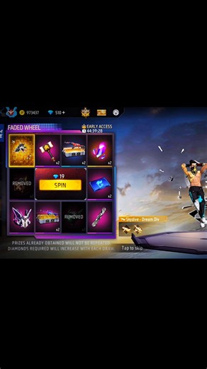 free fire new skydive faded wheel #freefire #viral #shorts