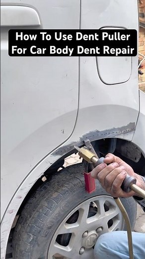 How To Use Dent Puller For Car Body Dent Repair #automobile #dentpuller #dentrepair