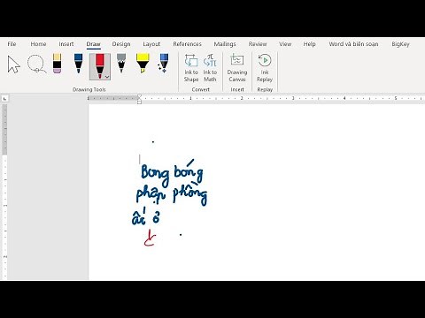 Bật bút vẽ trên word