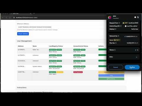 Decentralized land registry—tamper-proof property records on Ethereum.