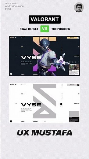Valorant Web Design – Final vs Process