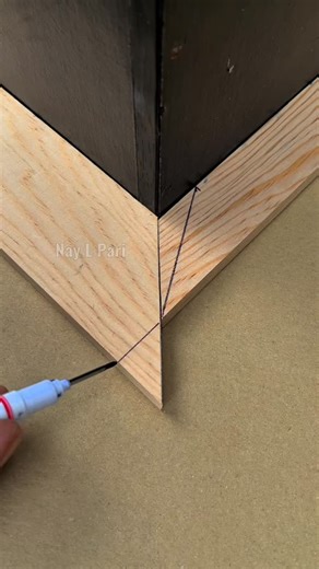 Nay L Pari on Instagram: "the technique measures different wooden corners sizes #woodworking #creative #carpenter #skill #diy"