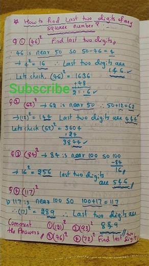💥 How To Find Last Two Digits of a Square |#reasoningtricks #shorts