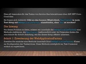 Konfiguration von MassTransit für Integrationstests mit WebApplicationFactory in ASP.NET Core