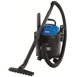 Draper 15L 1250W Vacuum Cleaner, Blue & Black, Wet & Dry Capability