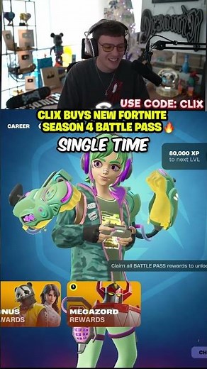 Clix buys NEW Fortnite Season 4 Battle Pass 🔥