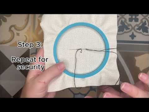 How to End Your Stitches in Cross Stitch | Beginner Tutorial