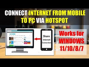 How To Connect Internet from Mobile to PC via Hotspot