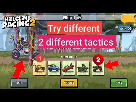 2 DIFFERENT tactics in ( Whip It ) team event Hill climb racing2 | team event gameplay videos HCR2