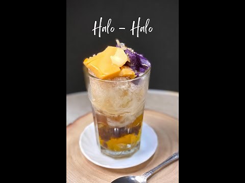 How to make Halo-halo ( Filipino shaved ice dessert )