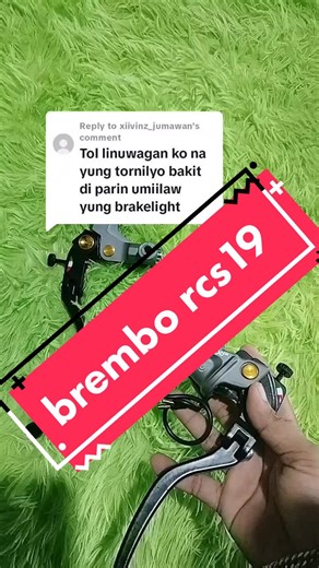 Quick Tutorial sa Brembo RCS19 Brake Switch Adjustment