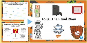Toys Then and Now PowerPoint