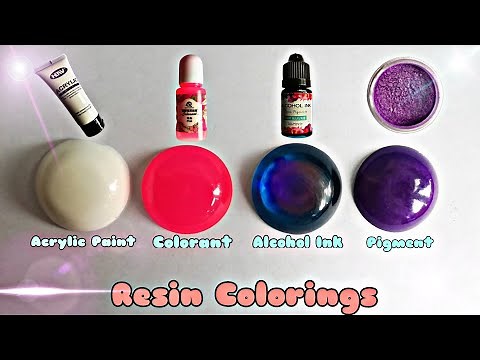 Different Ways to Color Resin | Acryclic Paint, Colorant, Pigment & Alcohol Ink | Tiktok Resin Trend