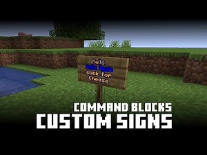 Custom Signs with Commands!