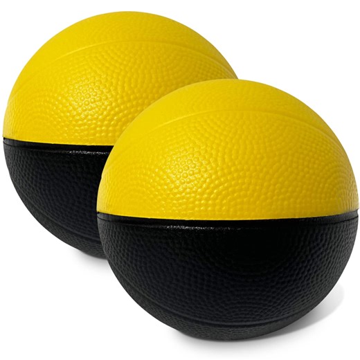 Botabee 4" Foam Basketball - 2-Pack Soft Mini Basketball - Easy-Grip - Ideal for Kids & Adults