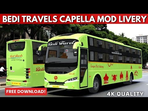 Bussid Capella Bedi Travels mod | Bus Simulator Indonesia bus mod | bussid bus mod | avrogamerz