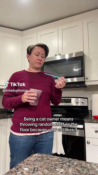 Levy always loves straws. | cats