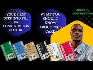 CSCS card: Your first step to work in the UK construction industry ‪@TochiEsther‬ ​‪@FajirasConcept‬