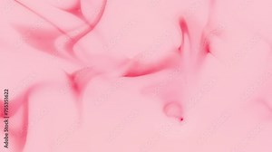 Red mixes with white to be pink for an abstract Clip. blow up.